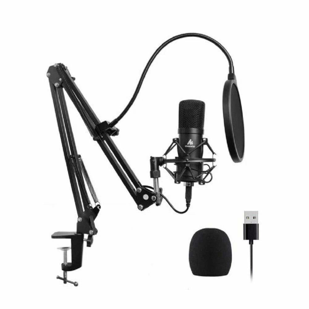 MAONO Микрофон проводной. AU - A04 Конденсаторный, Черный