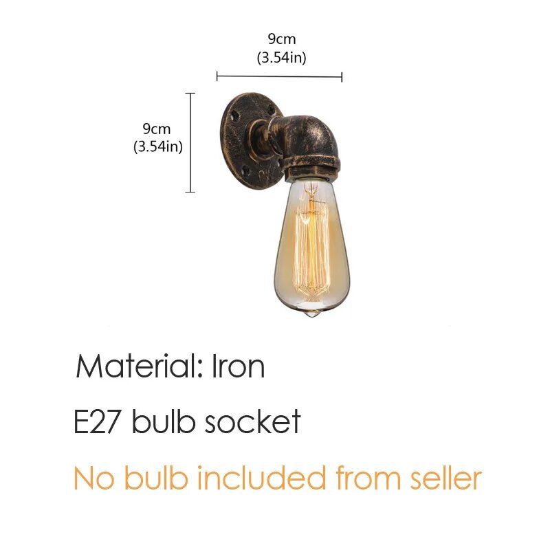 Настенный светильник wecus, черный, железный