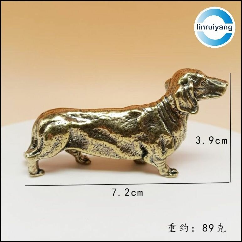 Эксклюзивная латунная фигурка собачки малая