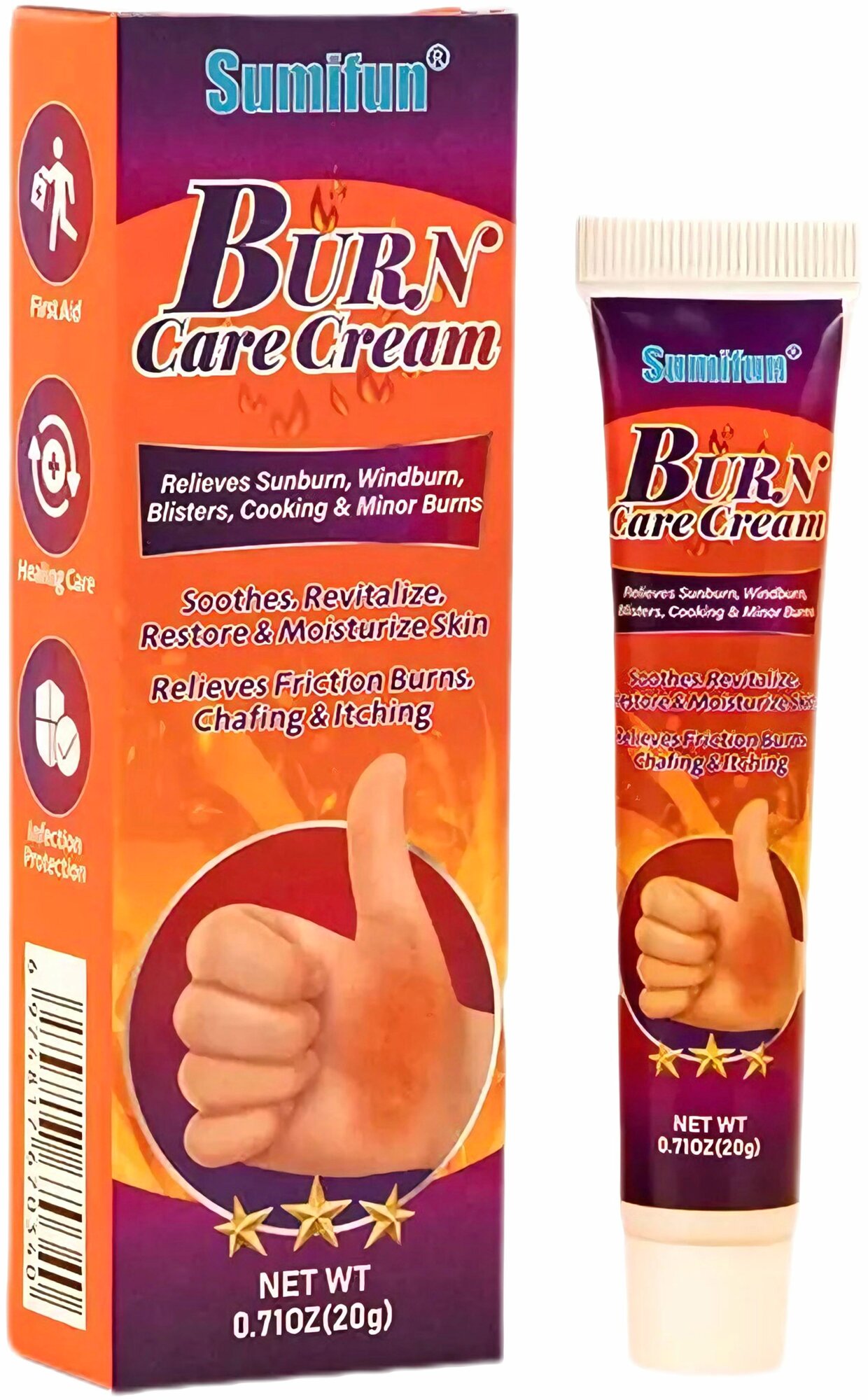 Крем мазь от ожогов и волдырей 20 гр Sumifun