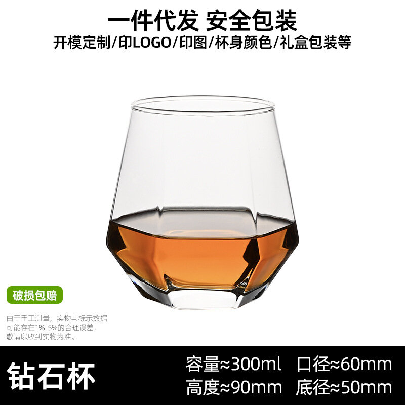 Подарочный набор бокалов для виски с рельефным рисунком - классические бокалы для крепких напитков для домашнего использования и пива.