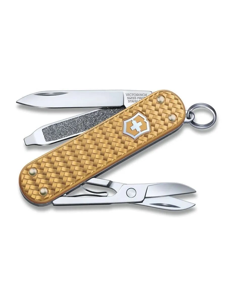 Нож-брелок Victorinox Classic 58 мм золотистый 5 функций