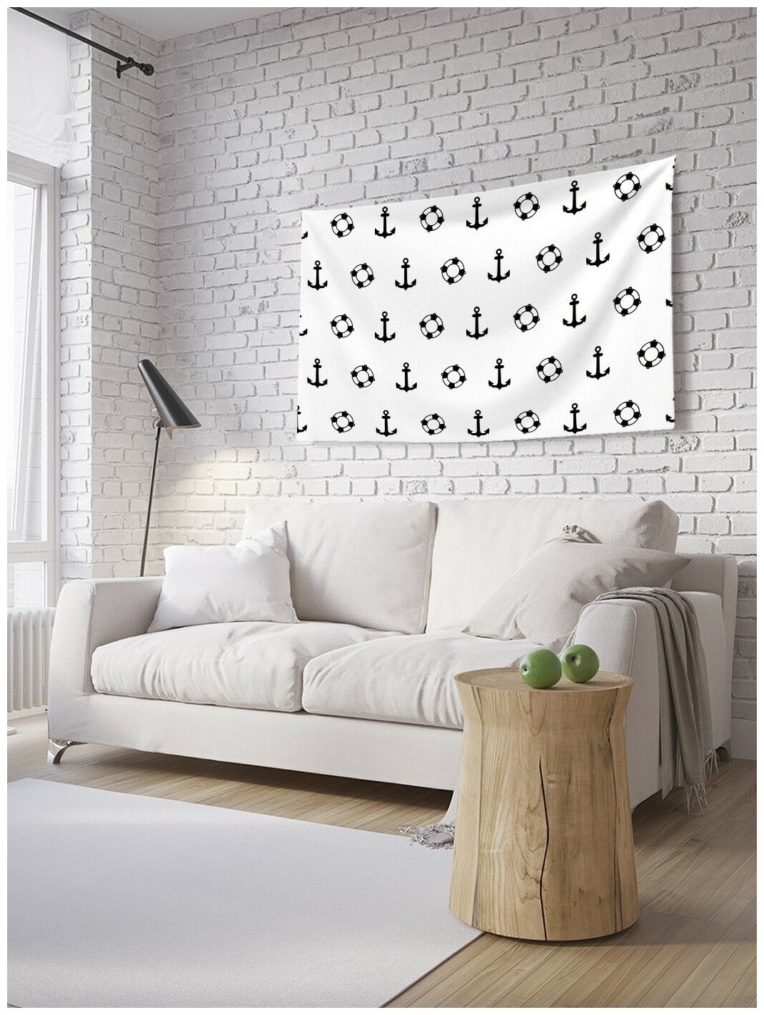 Горизонтальное фотопанно JoyArty на стену "Морская атрибутика", 150x200 см