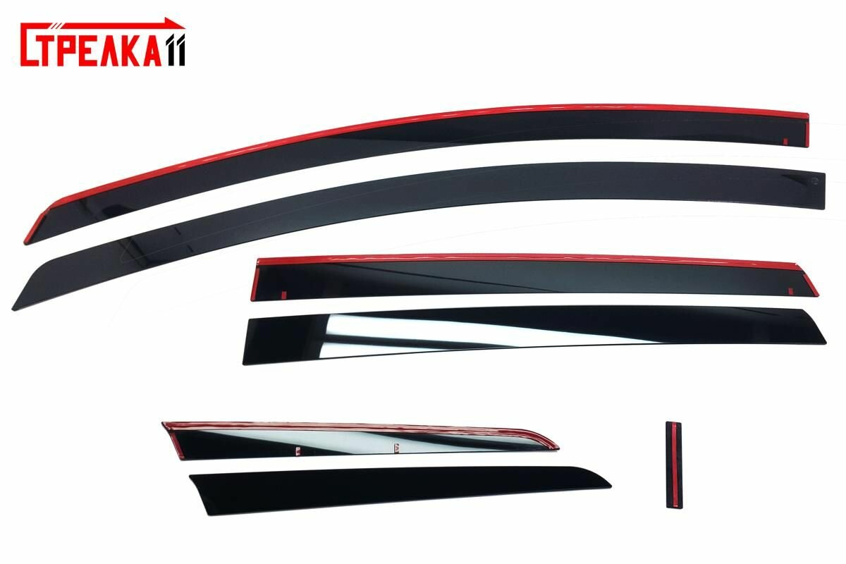 NISSAN NOTE 2016-2020 - 2D Дефлекторы окон черные