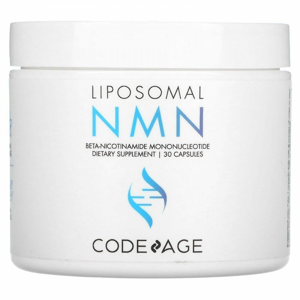 CodeAge, Liposomal NMN, никотинамид мононуклеотид, 30 капсул — фото 1