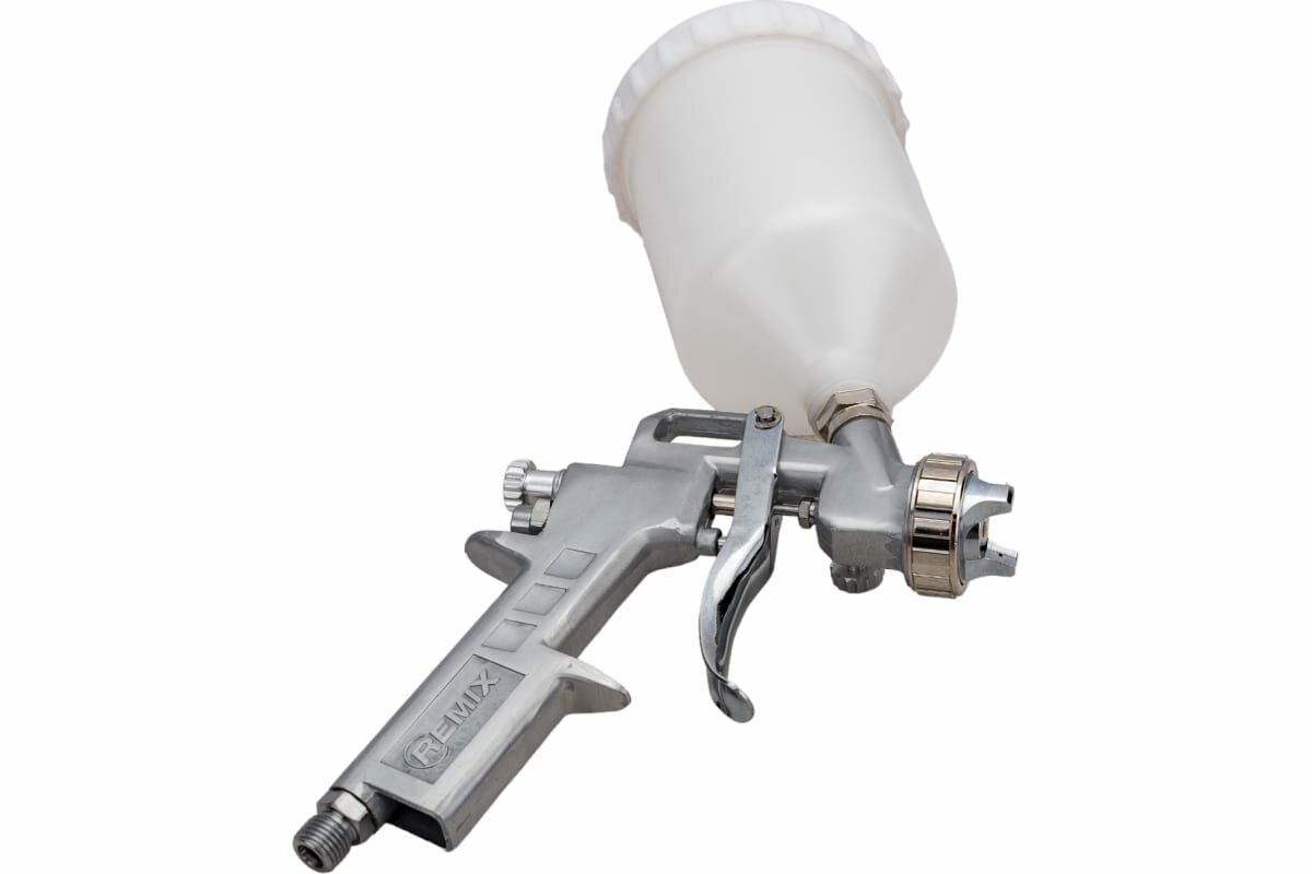 REMIX S-990G краскопульт 2,5 мм верхний бачок 600 мл для точного распыления RM-S-990G-25