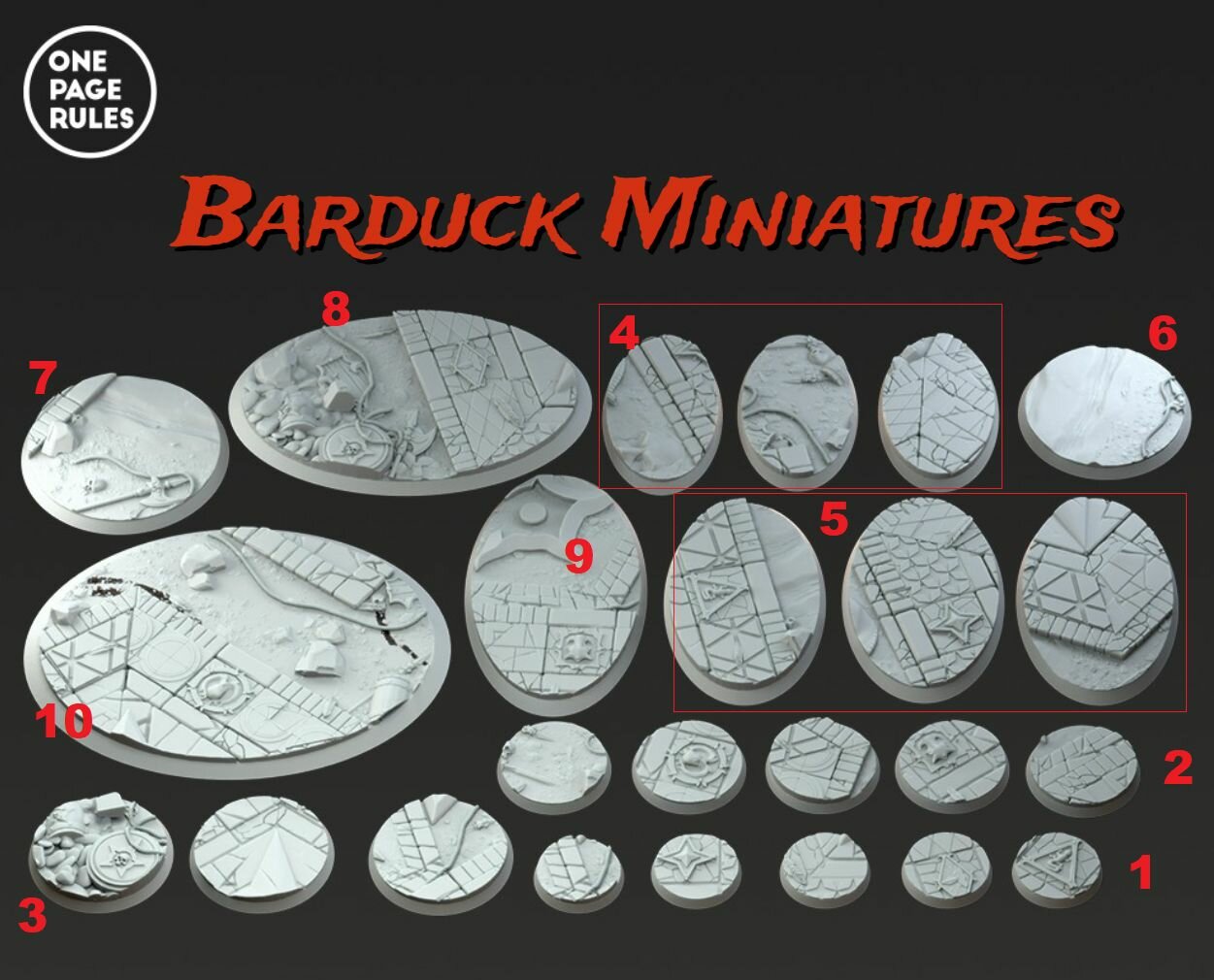 Базы/Подставки/Bases Warhammer Human Empire Круглые 105х70мм