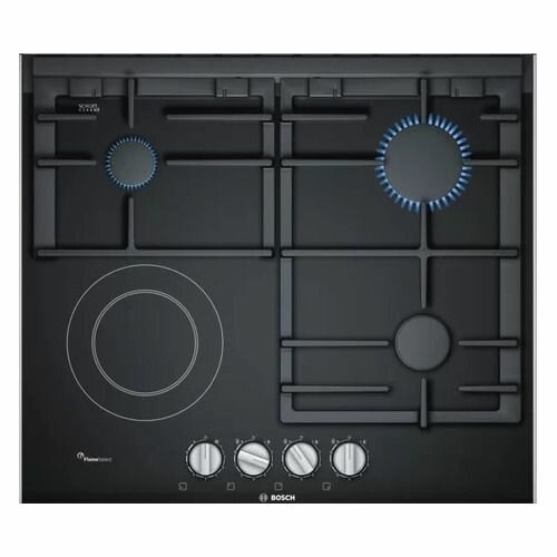 Газовая варочная панель Bosch PRY6A6B70Q, независимая, черный