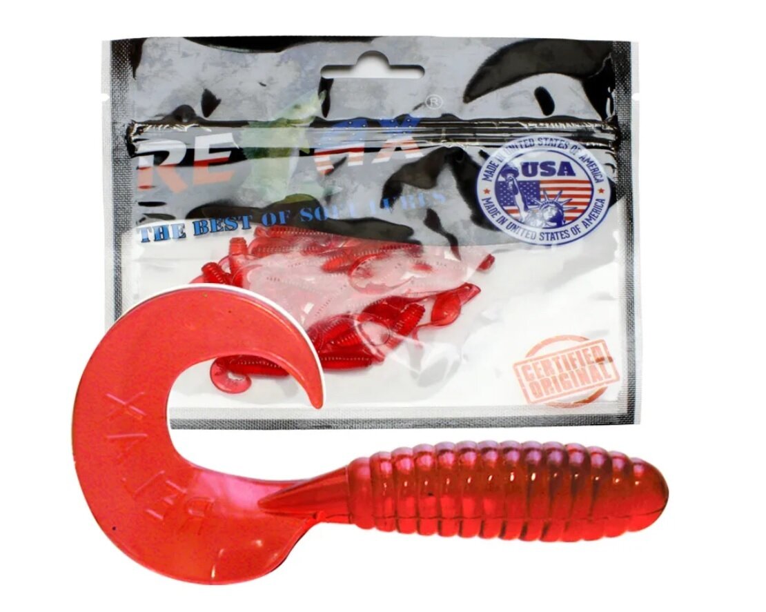 Мягкая силиконовая приманка твистер RELAX TVR 1 (4,0cm), цвет 035, 1 уп. по 25 шт.