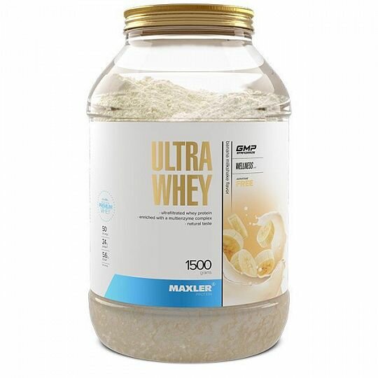 Maxler Ultra Whey 1500g (can) (Banana Milkshake)