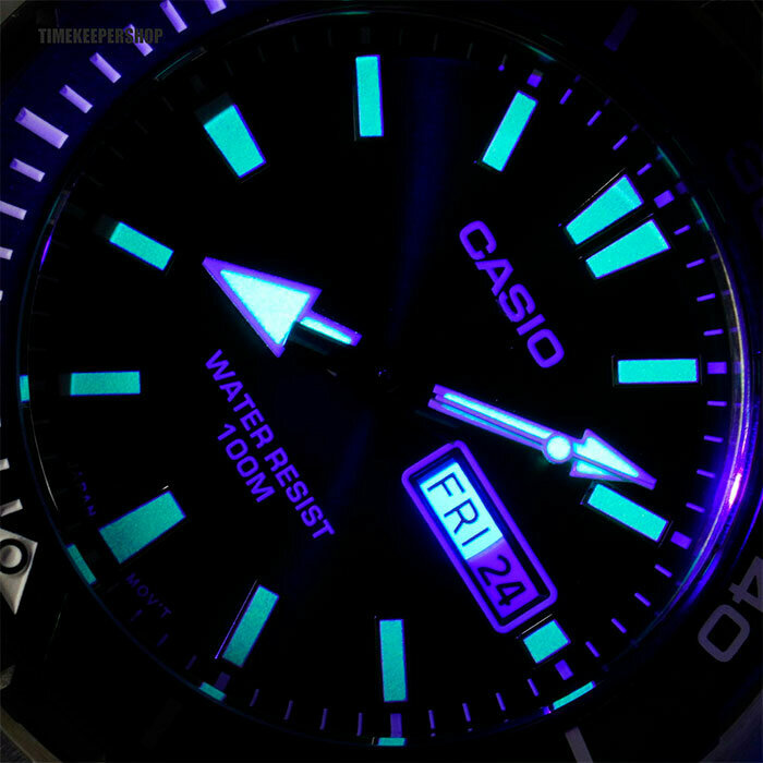 Наручные часы CASIO Collection, зеленый, серебряный, черный — фото 1