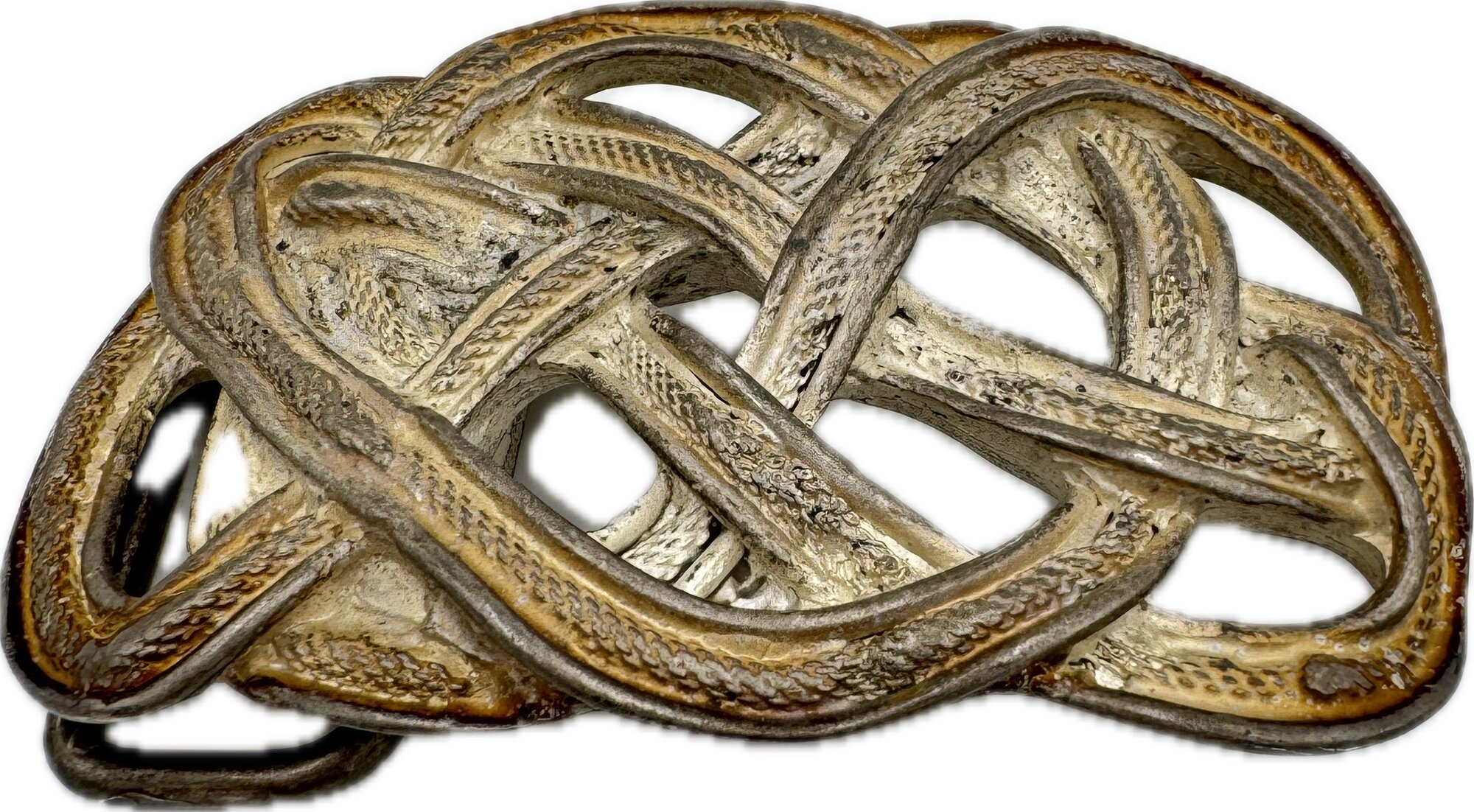 Пряжка для ремня LUCA KAYZ MIT SEILEN UMWICKELT BRONZA PATINA