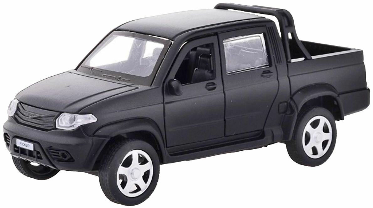 Машина металлическая "UAZ Pickup" инерционная, 12 см, игрушечный транспорт, масштабная коллекционная модель, детская игрушка для песочницы и дома, цвет черный