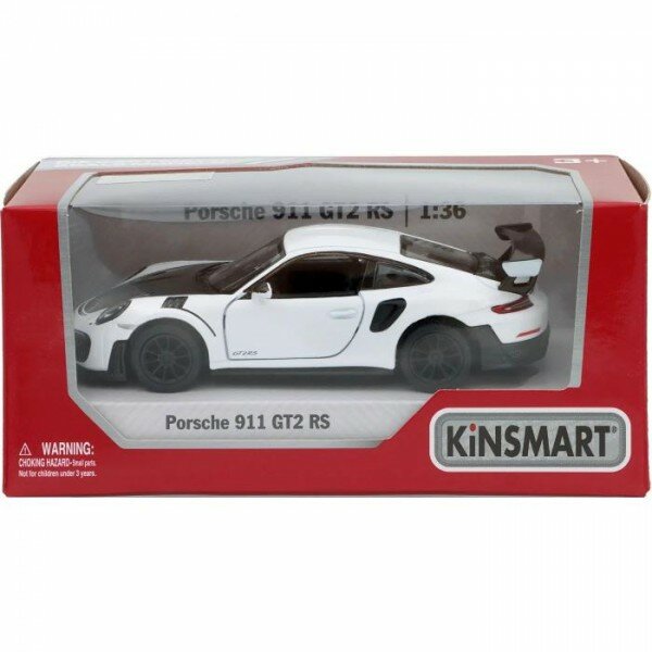 Машинка игрушечная Kinsmart Porsche 911 GT2 RS 1:36 (белая), арт. КТ5408/3