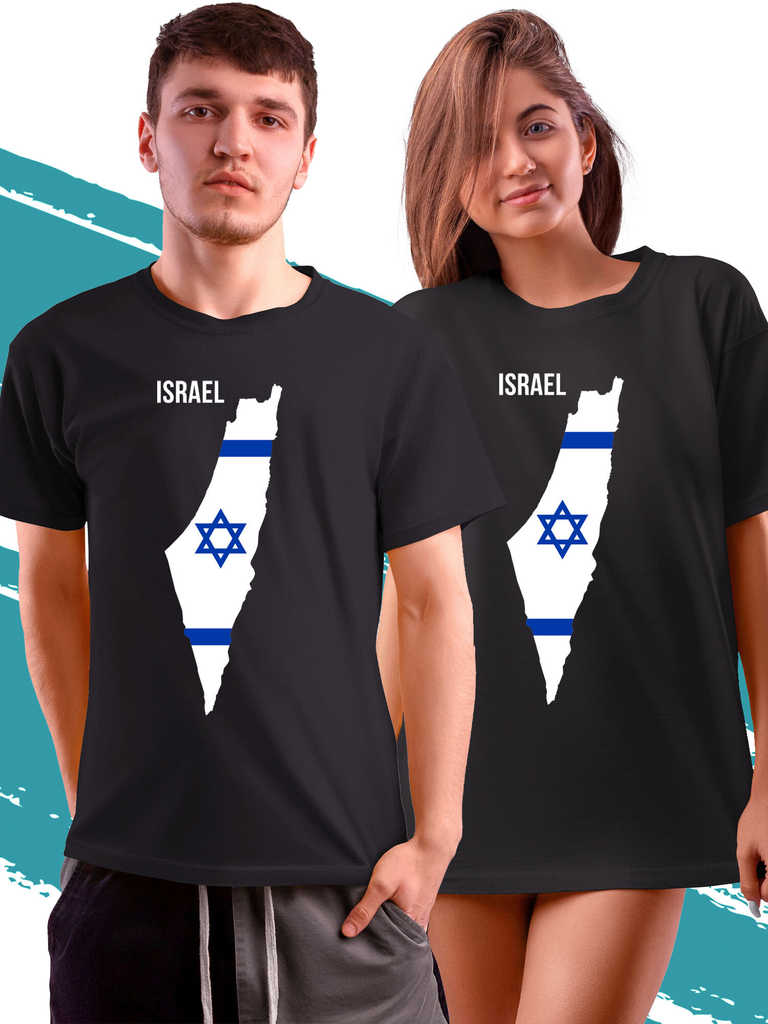 Футболка флаг Израиля-Israel