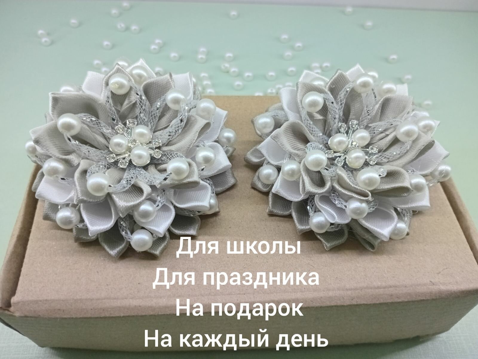 Банты для волос ручной работы