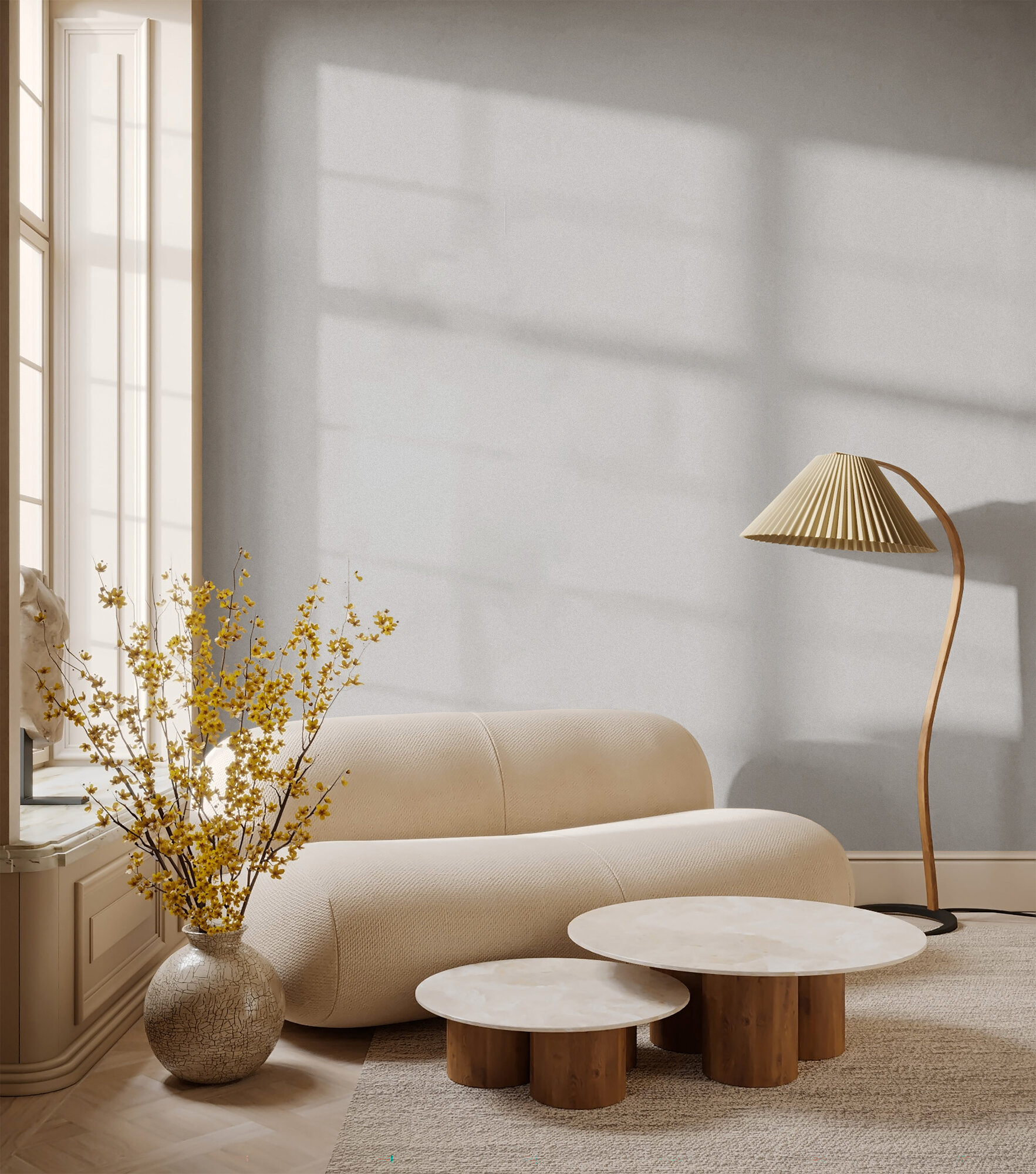 Обои компвинил PUFF ФОН серый 1,06Х10М AN8890-06