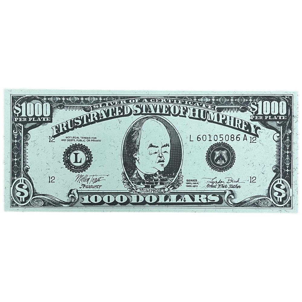 США, (Фрустрационные Штаты Хамфри) 1000 долларов 1972 г.