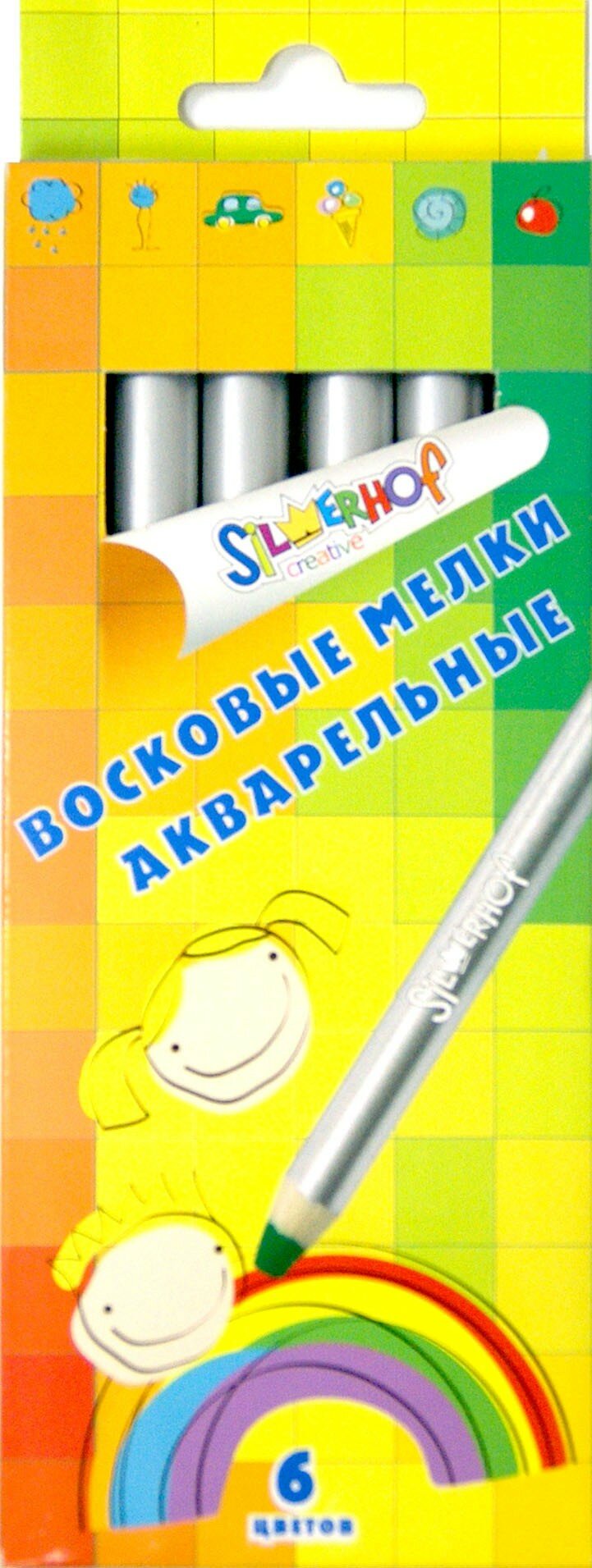 Мелки восковые акварельные EMOTIONS (6 цветов) (884165-06)