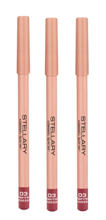 Карандаш для губ Stellary Lipliner, тон 03 Terra Cotta, 1,35 г 3 шт