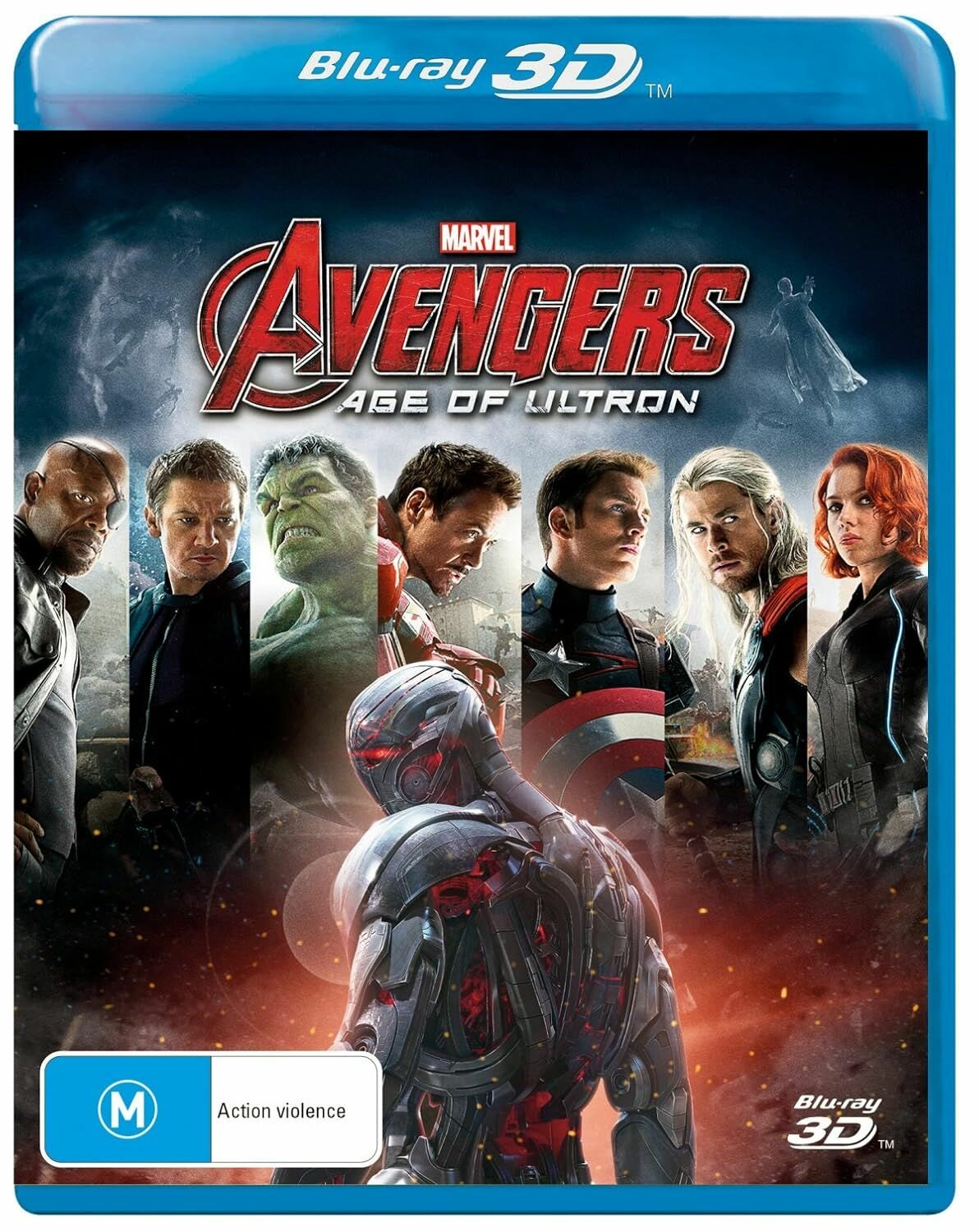 3D Мстители: Эра Альтрона (2015) Киновселенная MARVEL Blu-ray (блю рей)