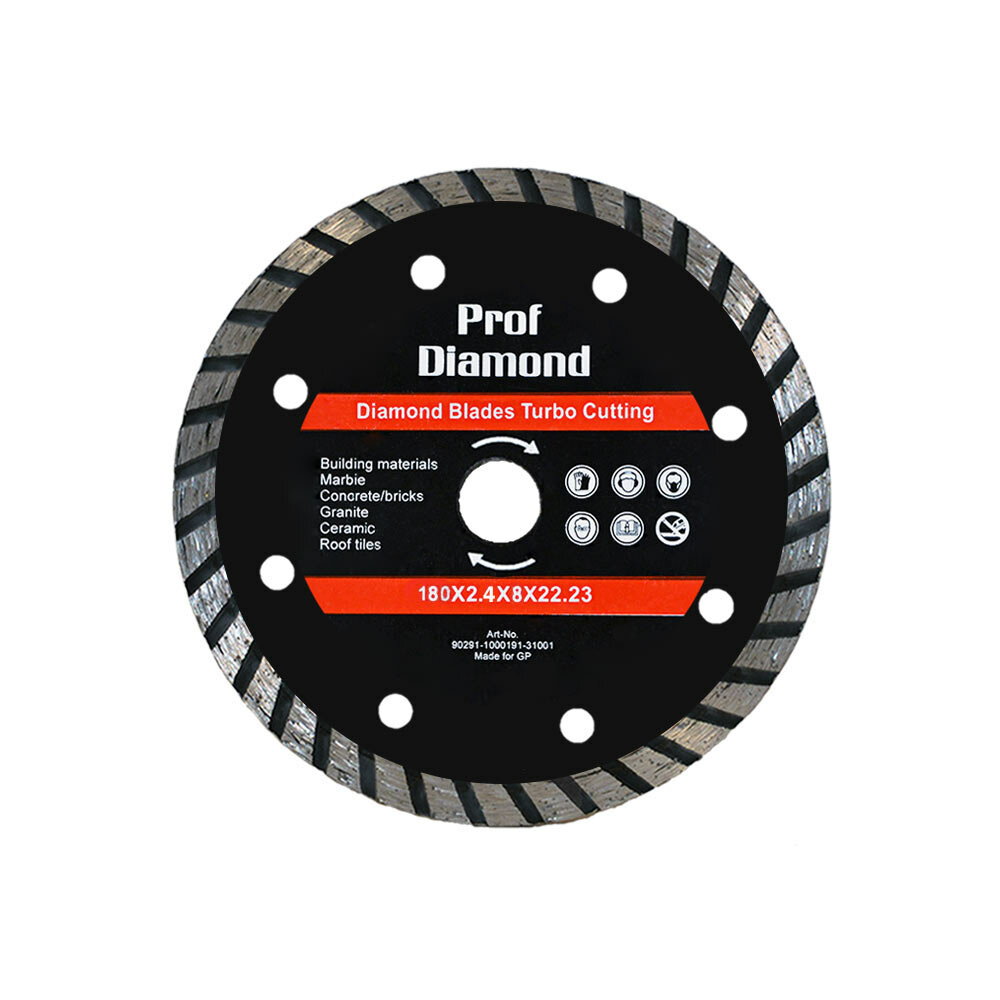 Диск алмазный турбо Prof Diamond 180 x 2,4 x 8 х 22.2 мм TORGWIN S30325