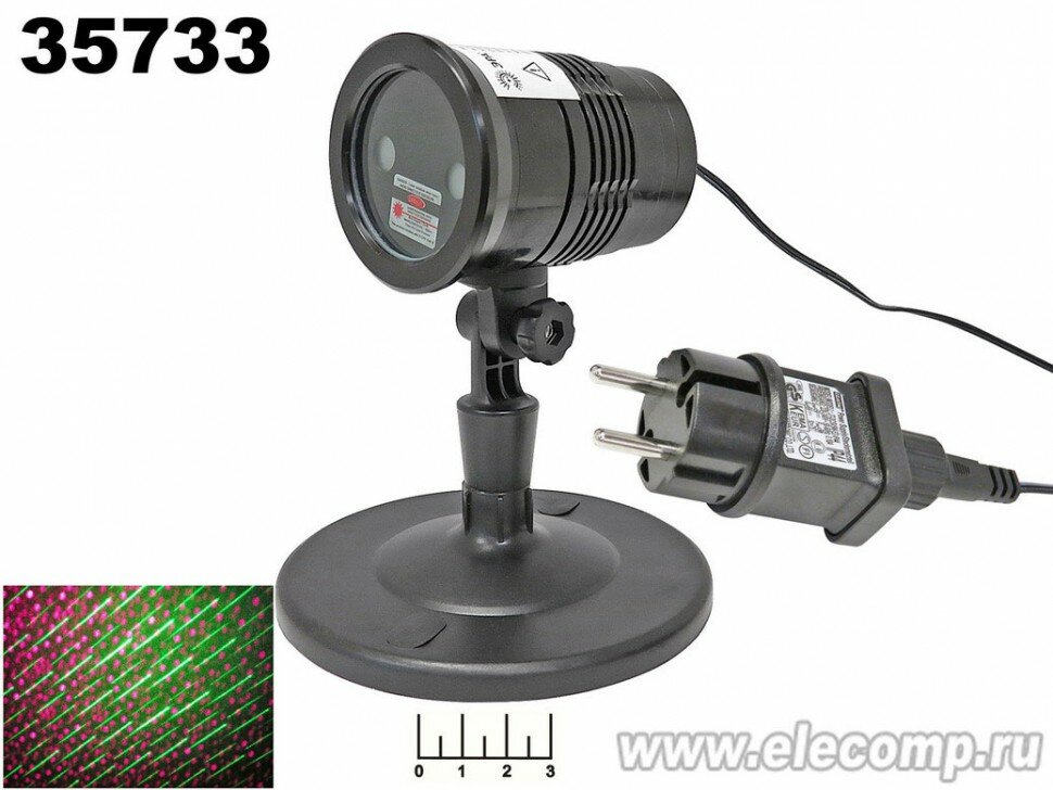 Светодинамическая установка 5W "Метеоритный дождь" Эра Eniop-01 влагозащищенная IP44