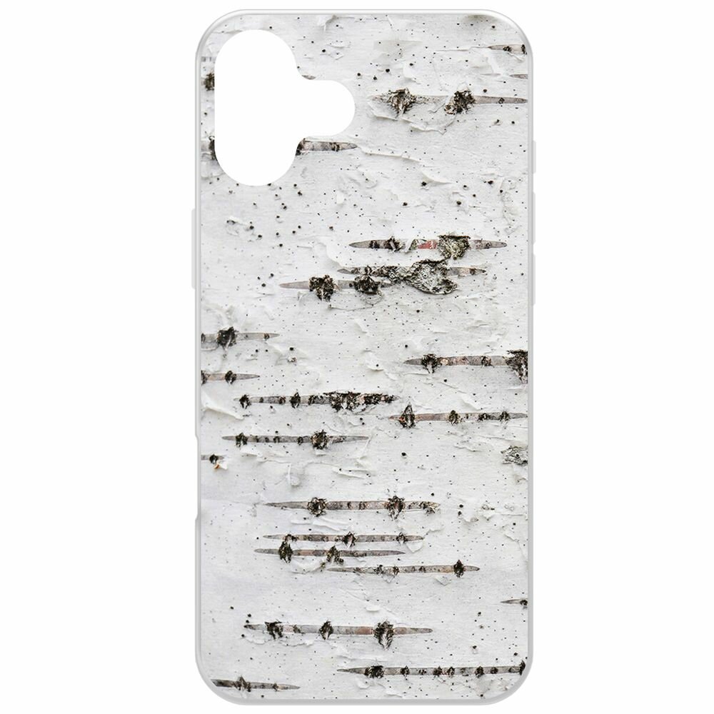 Чехол-накладка Krutoff Clear Case Березка для iPhone 16 Plus