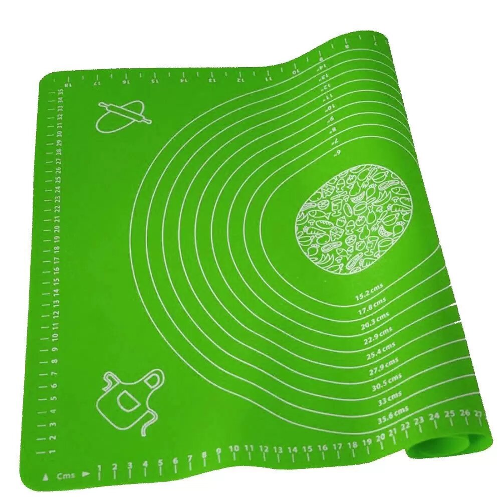 Коврик силиконовый для выпечки URM, 65х45 см, зеленый