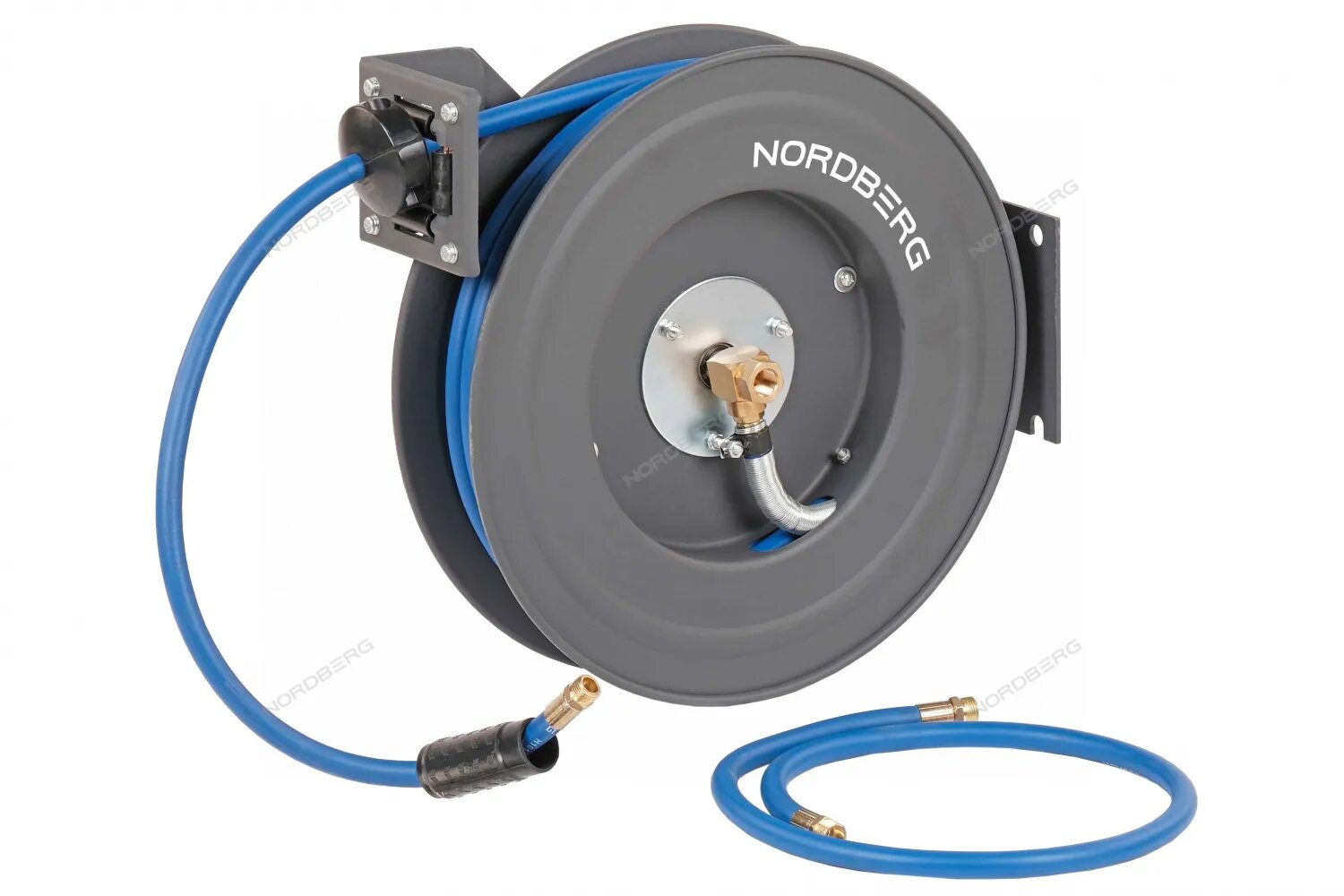 HR1020RPVC Шланг воздушный на стальной катушке, гибридный ПВХ диам. 10х15 мм, 20 м NORDBERG HR1020RPVC