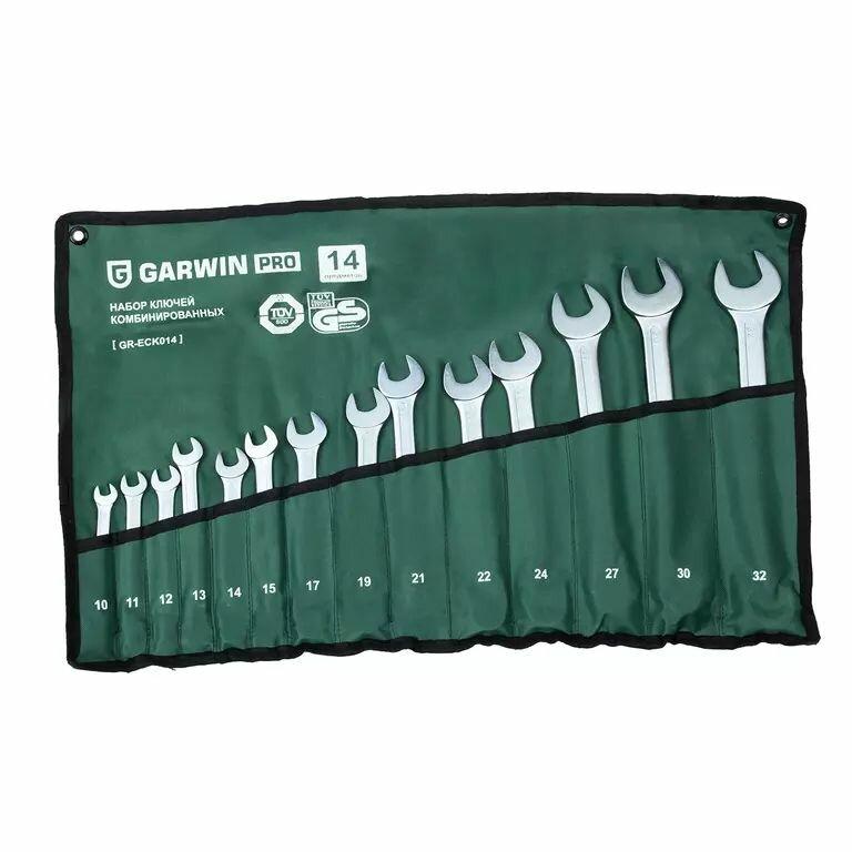 Набор ключей комбинированных 14 предметов 10-32 мм GARWIN PRO GR-ECK014