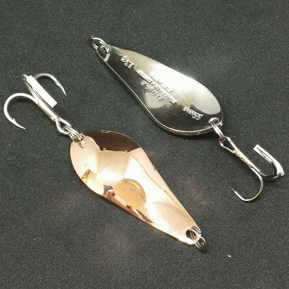 Блесна Колебалка Питер Атом-2 55мм 13гр цв. красн/белый