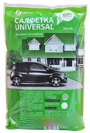 Салфетка микрофибра grass 30*30 (10 шт)