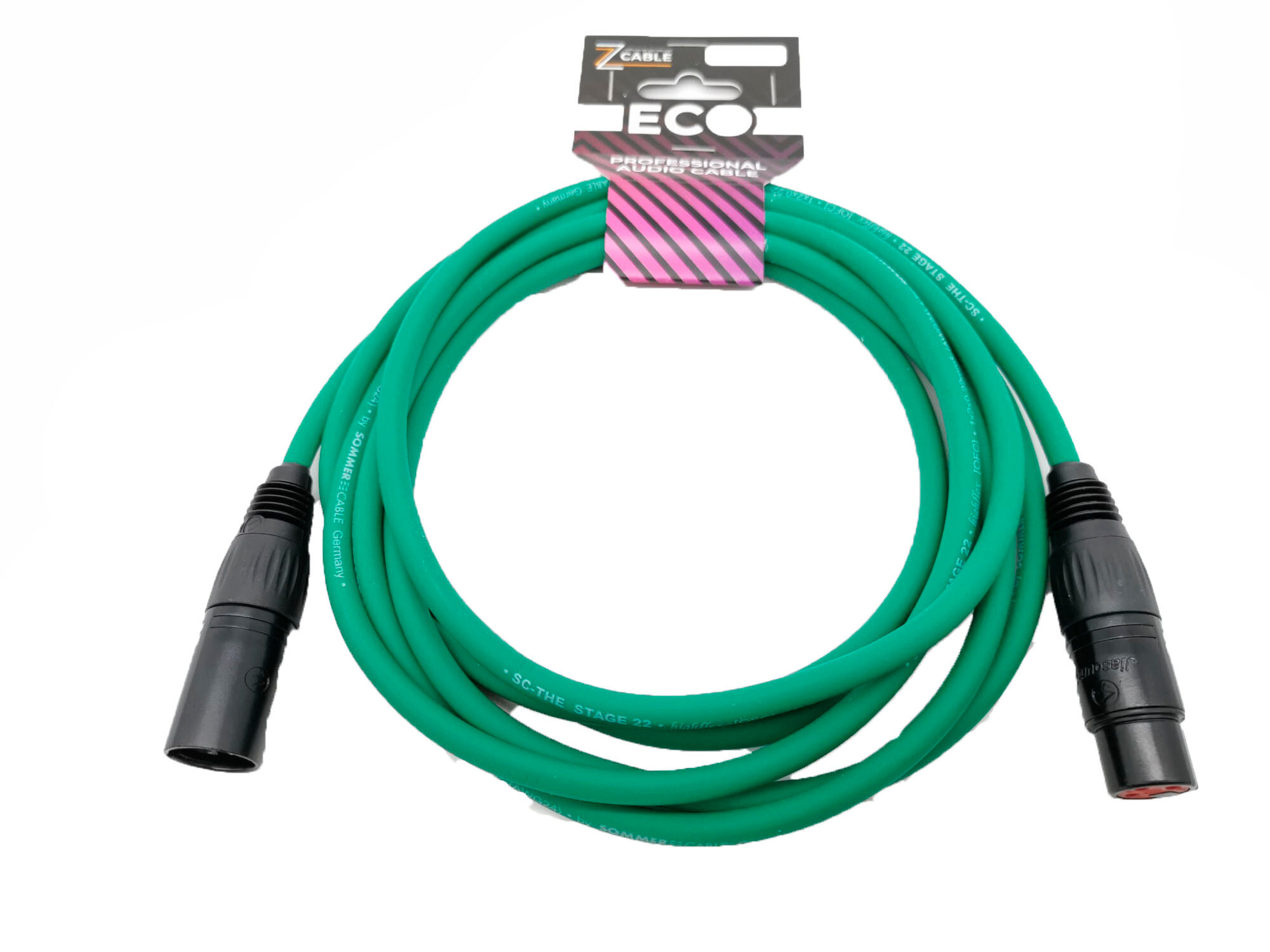 Кабель микрофонный ZZcable E1-XLR-M-F-0100-5, 1м (прямой-прямой)