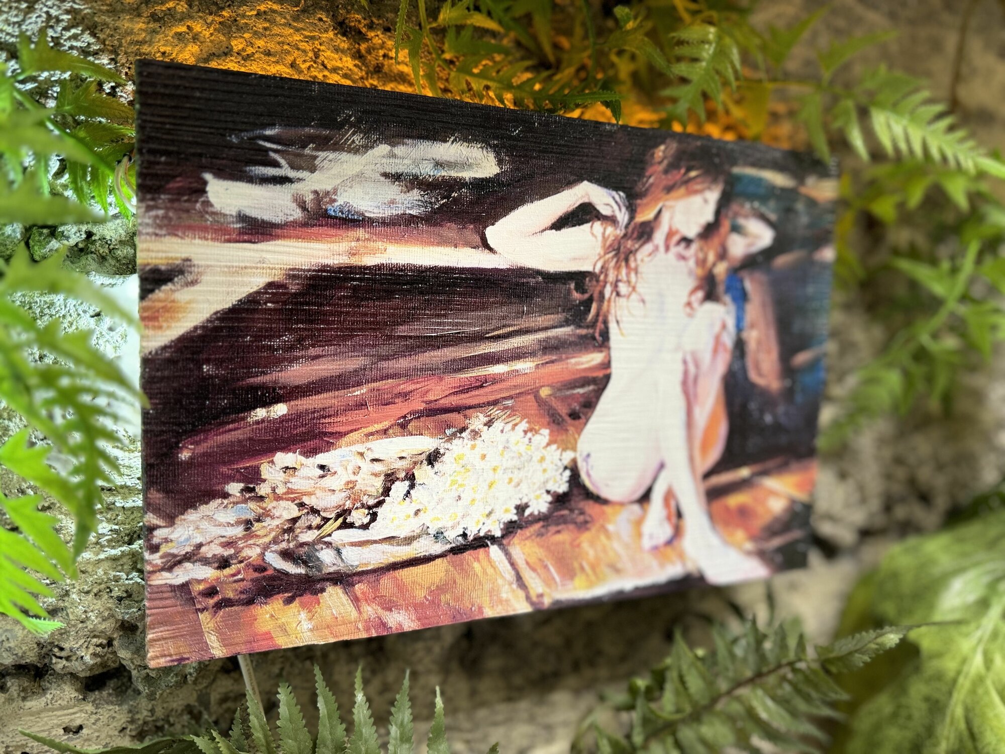 Табличка для бани Рыжая ромашка 20х30см