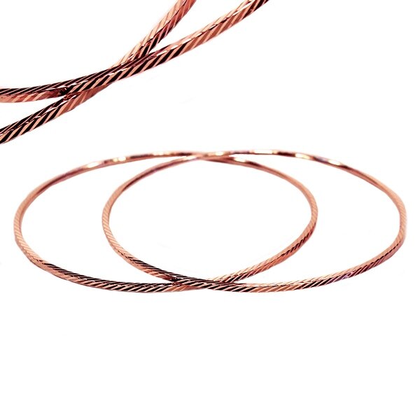 Серьги конго, красное золото, 585 проба