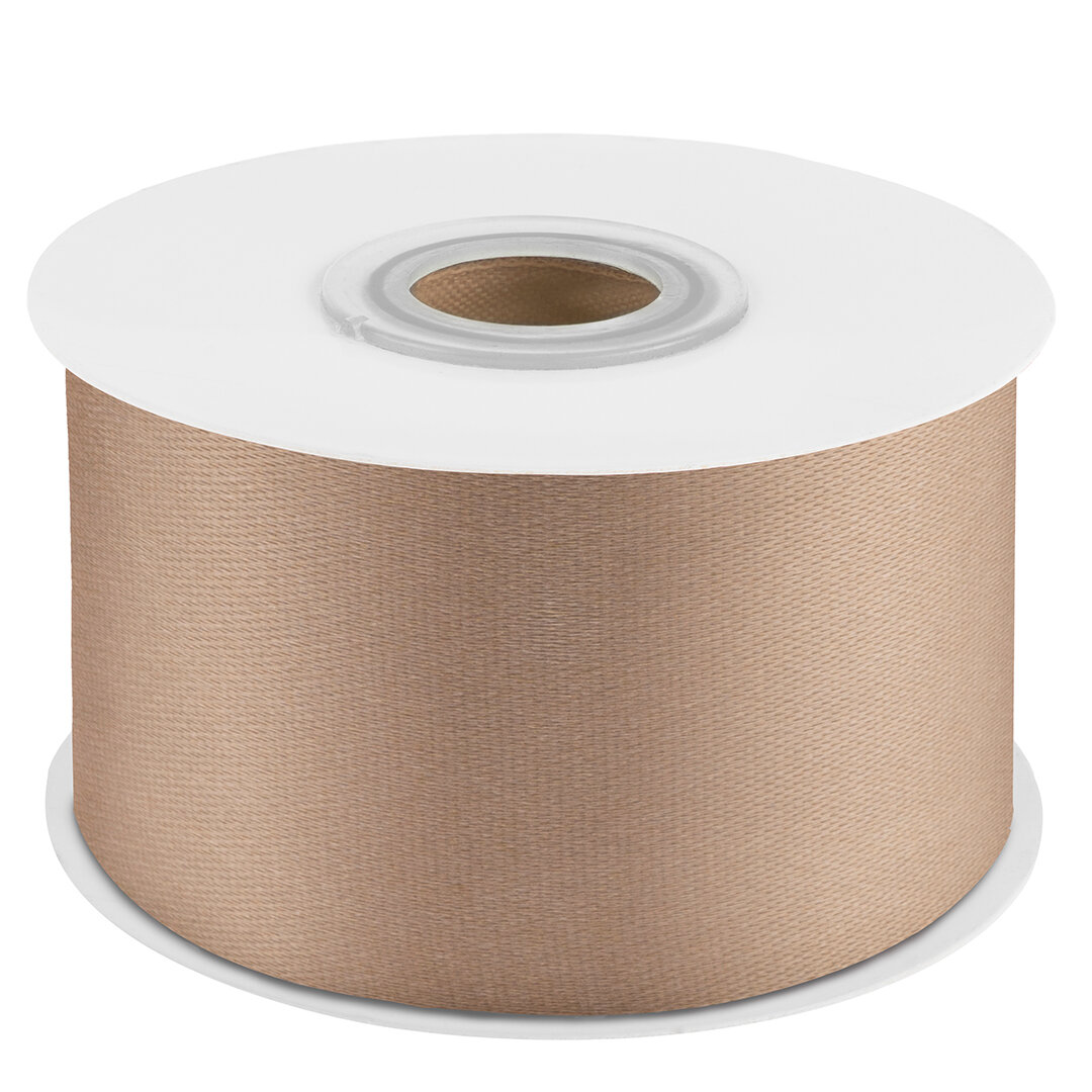 Лента атласная Дон Баллон декоративная 3,8 см х 22,85 м, цвет шампань