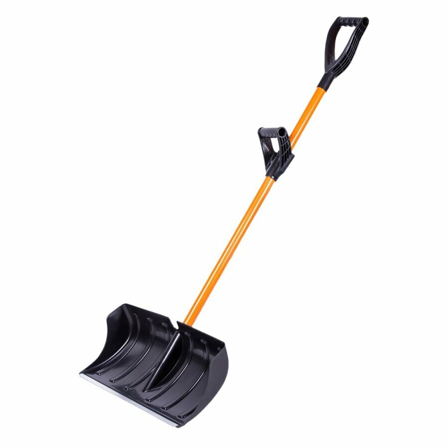 Лопата Барс "Элита", с алюминиевыми накладками, с дополнительной ручкой, снеговая