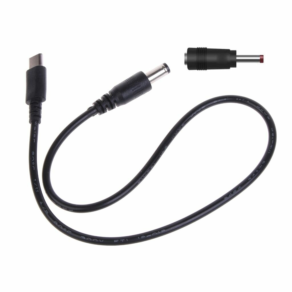 Кабель USB-C на DC 5.5x2.1 мм 3.5x1.35 мм, - 15V
