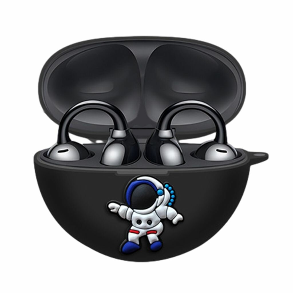 Аксессуары для наушников, Чехол для freeclip Huawei - черный танцующий астронавт