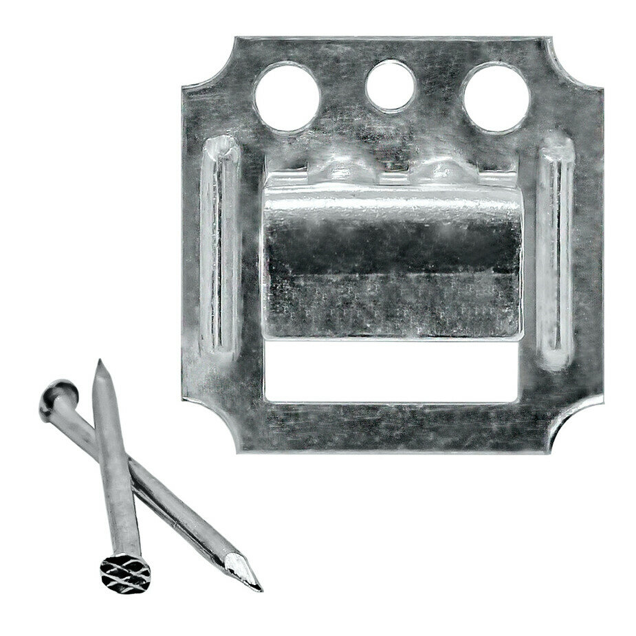 Крепеж кляймер №5 с гвоздями для вагонки и имитации бруса (200 шт.)