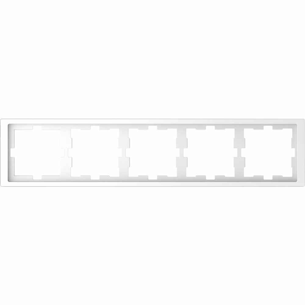 Рамка Schneider Electric Merten D-Life 5 постов. Белый лотос