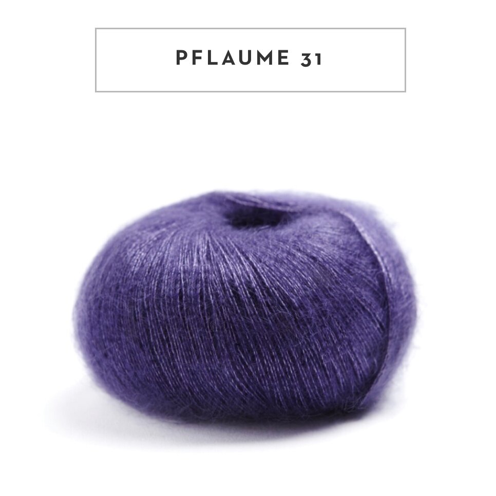 Premia /Премия/ пряжа Lamana (60% суперкид мохер, 40% шелк), 25г/300м (31, pflaume (слива), фиолетовый)