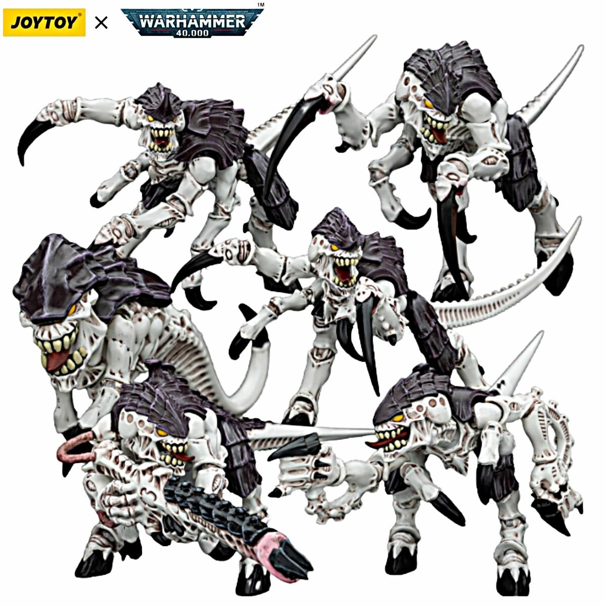 Подвижная фигурка JOYTOY Warhammer 40k 1:18 Tyranids Hive Fleet Leviathan 6PCS Коллекционная модель День рождения