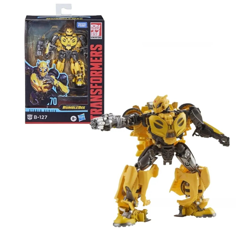 Игрушка Hasbro Transformers Toys Studio Серия SS70 Deluxe Transformers: Фигурка Бамблби B-127, от 8 лет, 4,5 дюйма F0784
