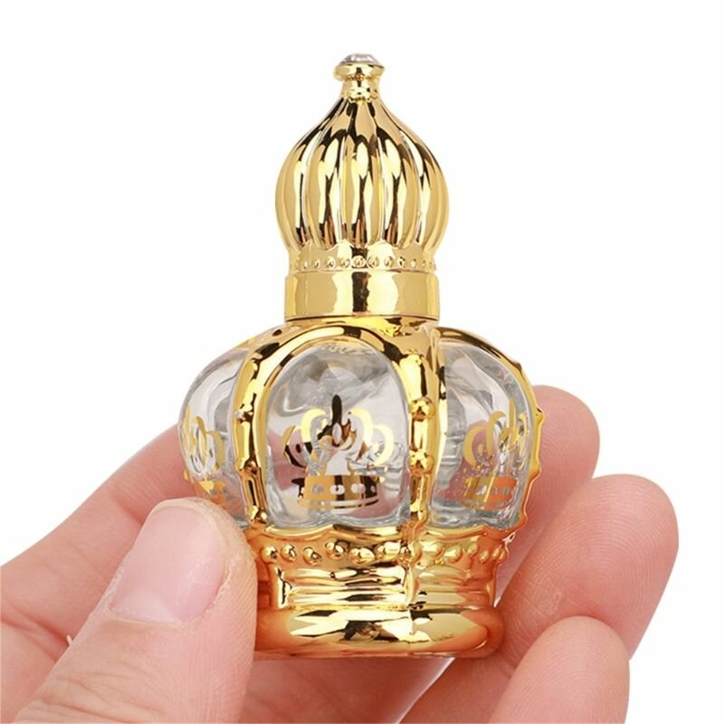 Шариковый флакон для духов с гальваническим покрытием, цвет короны случайный