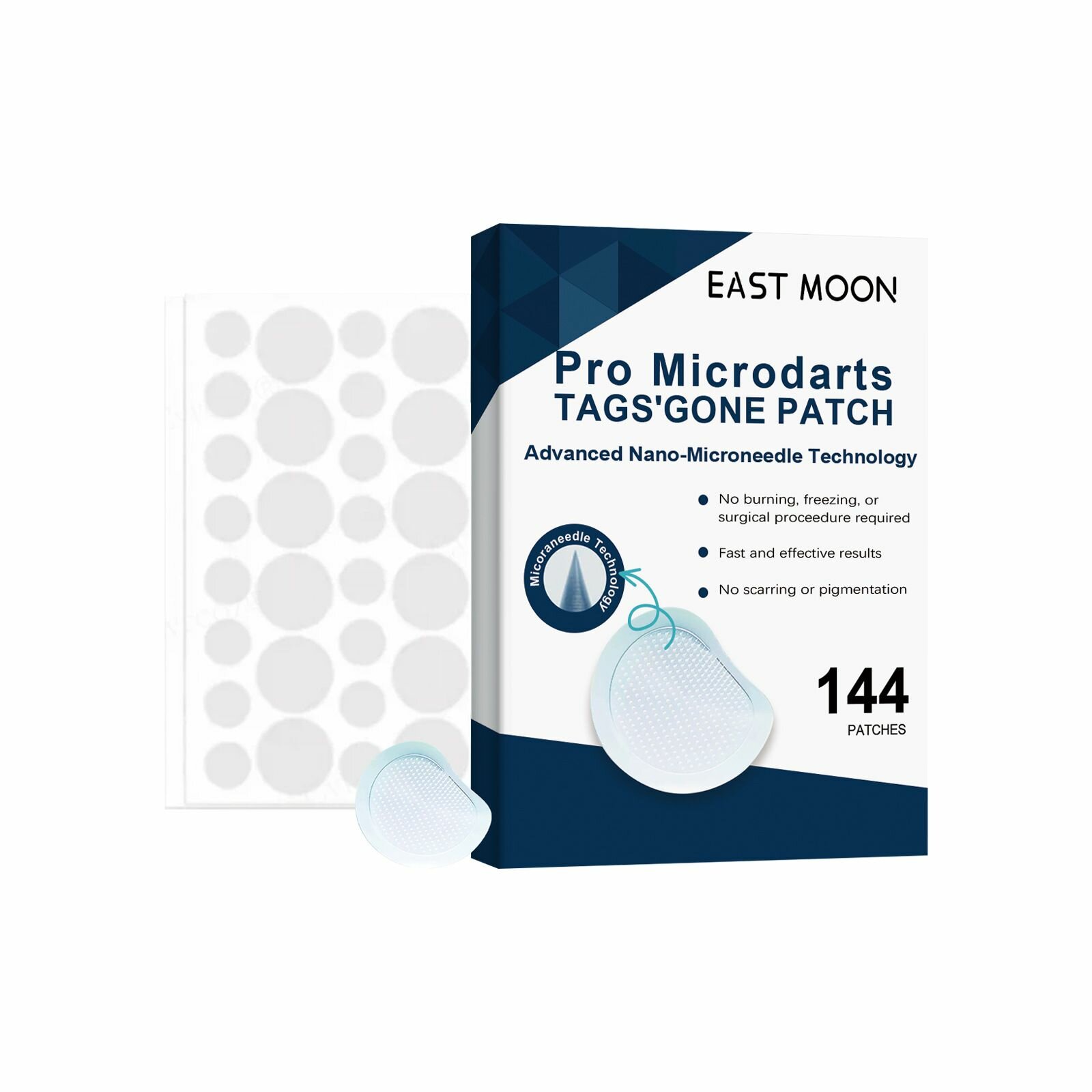 EAST MOON Нежное очищающее и деликатное патч для ухода за кожей тела и лица, ежедневный портативный патч