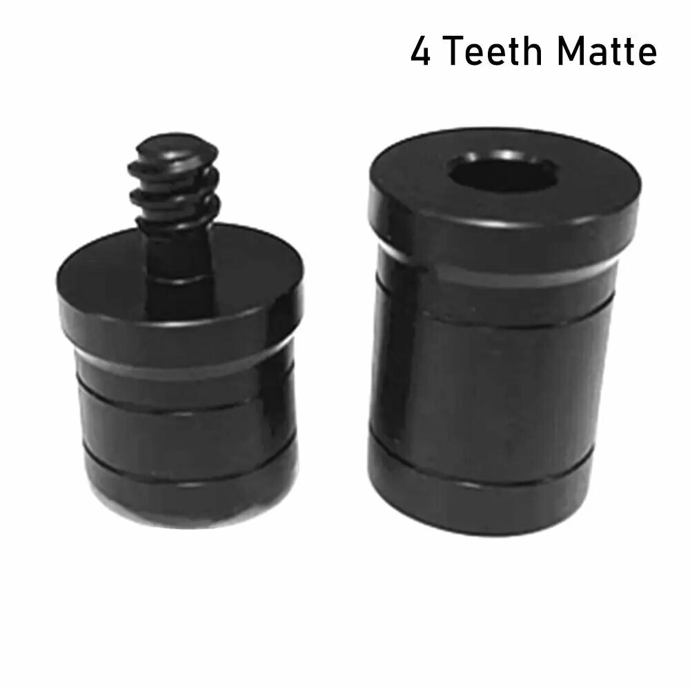 Черный колпачок для бильярдного кия 4 Teeth Matte