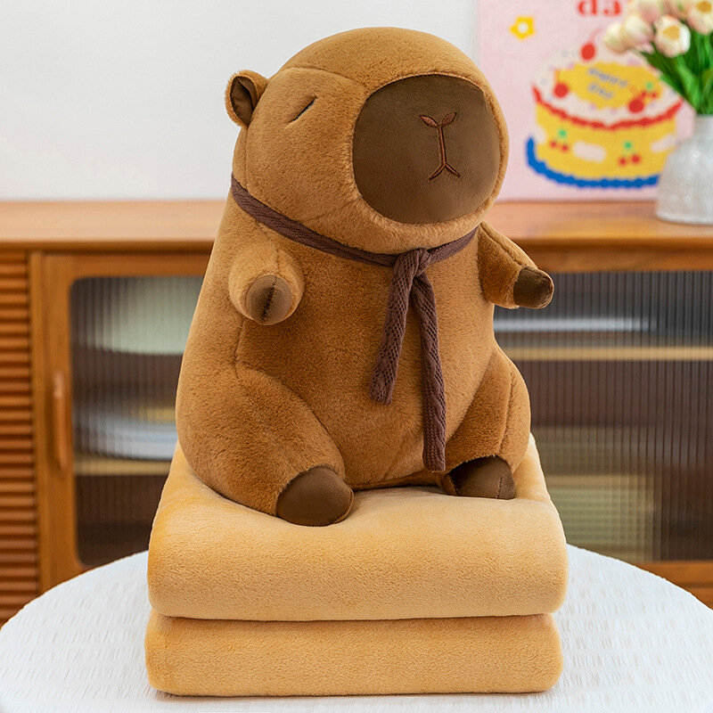 Многофункциональная 3-в-1 плюшевая подушка/одеяло с рисунком из мультфильма для сна в машине/офисе