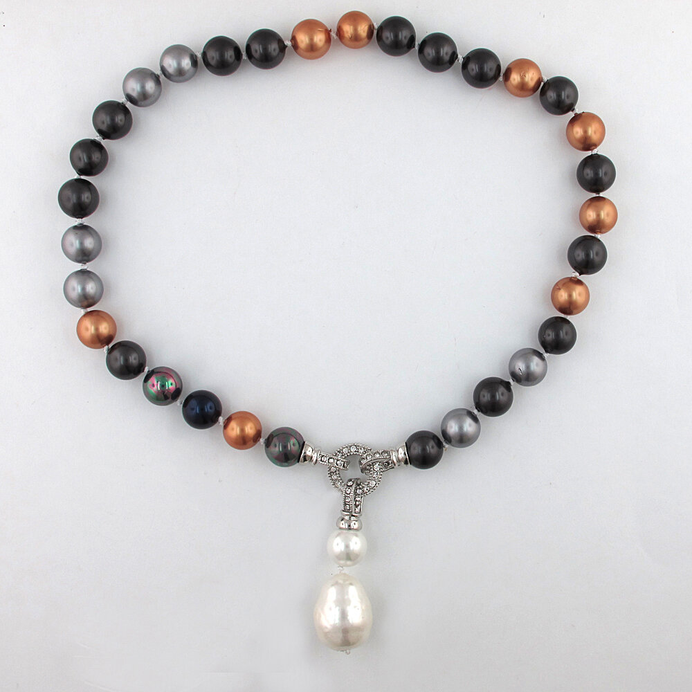 Колье, жемчуг имитация